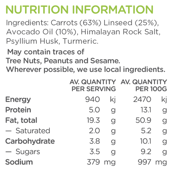 Vitality Wraps Carrot & Turmeric 4-pack - Wholo Foods
